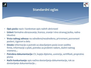 Pregled oglasa u casopisu poslovi | PPTX