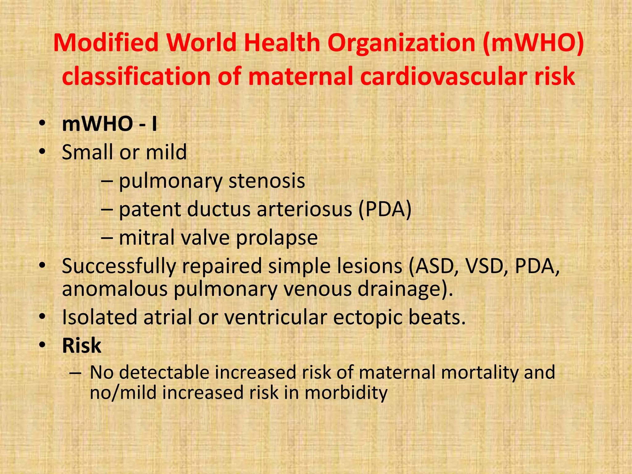 Management of Cardiovascular Disease during Pregnancy | PPTX