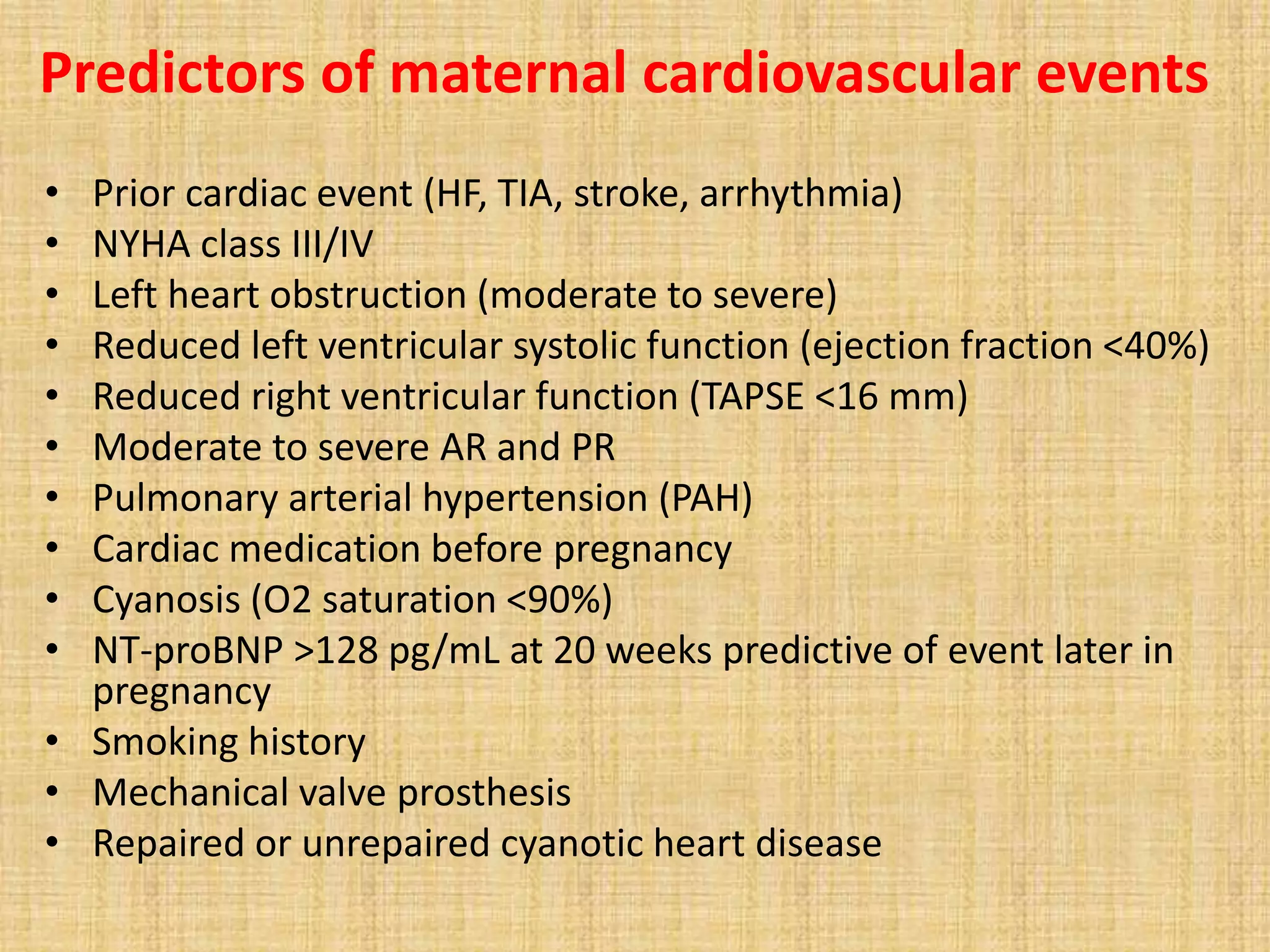 Management of Cardiovascular Disease during Pregnancy | PPTX
