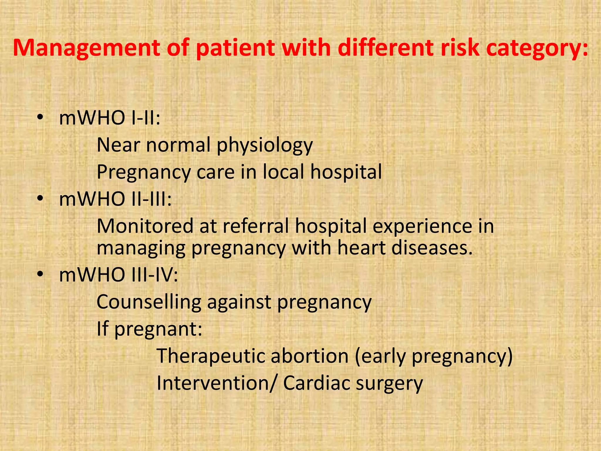 Management of Cardiovascular Disease during Pregnancy | PPTX