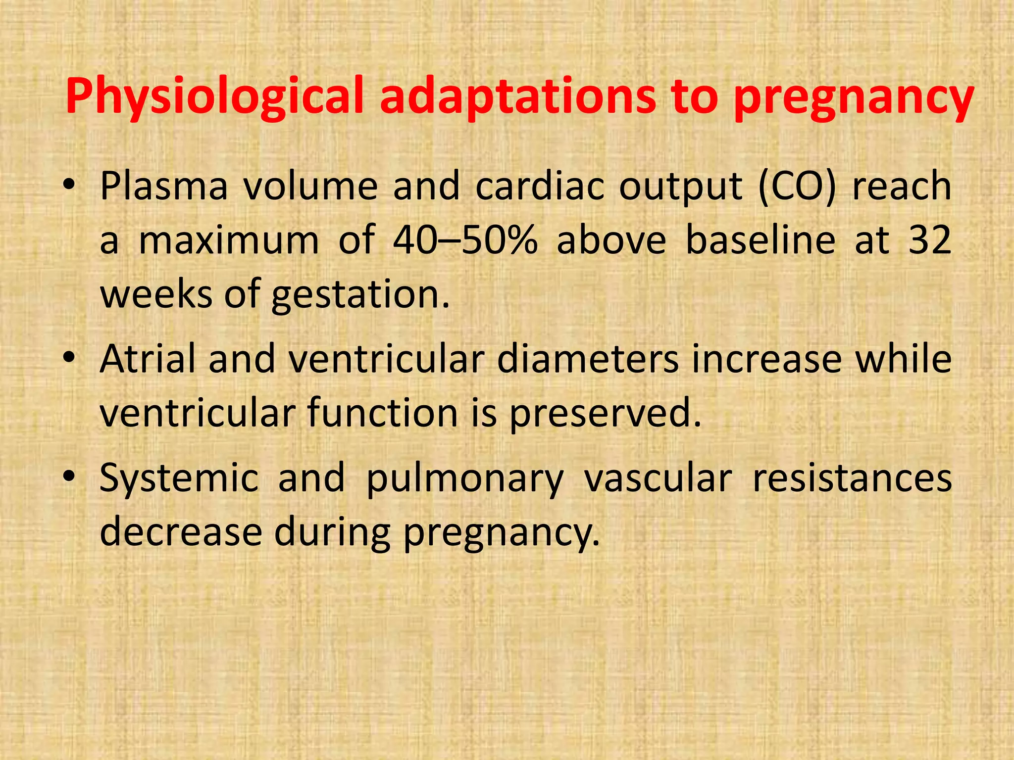 Management of Cardiovascular Disease during Pregnancy | PPTX