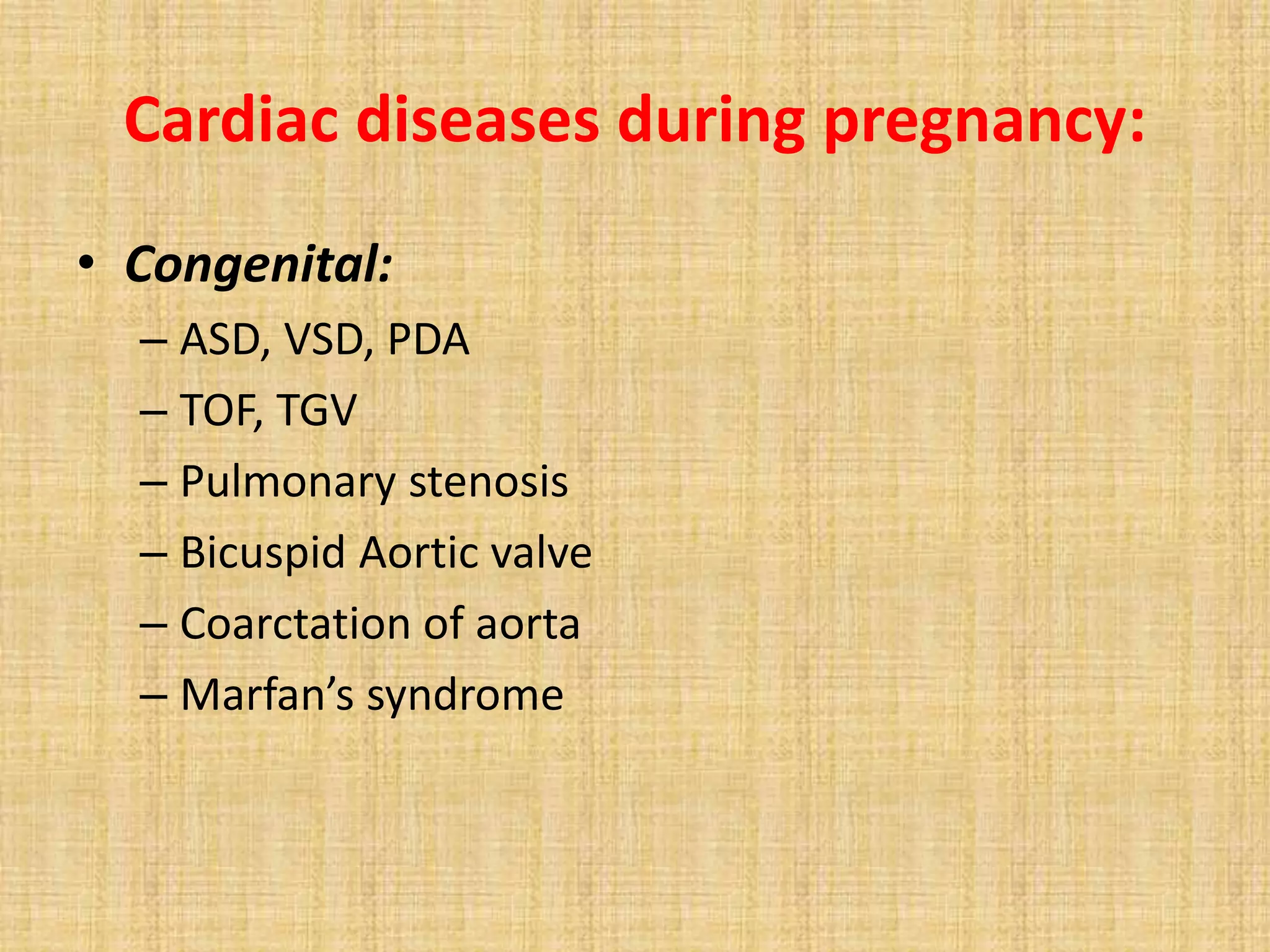 Management of Cardiovascular Disease during Pregnancy | PPTX