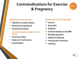 Pregnancy and Exercise | PPTX
