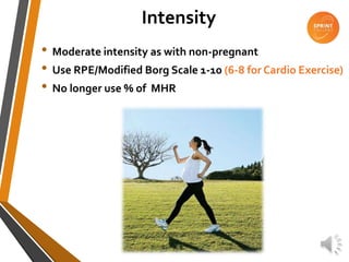 Pregnancy and Exercise | PPTX