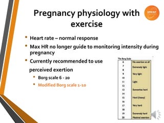Pregnancy and Exercise | PPTX