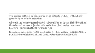 Pregnancy and Lupus nephritis's guidelines.pptx