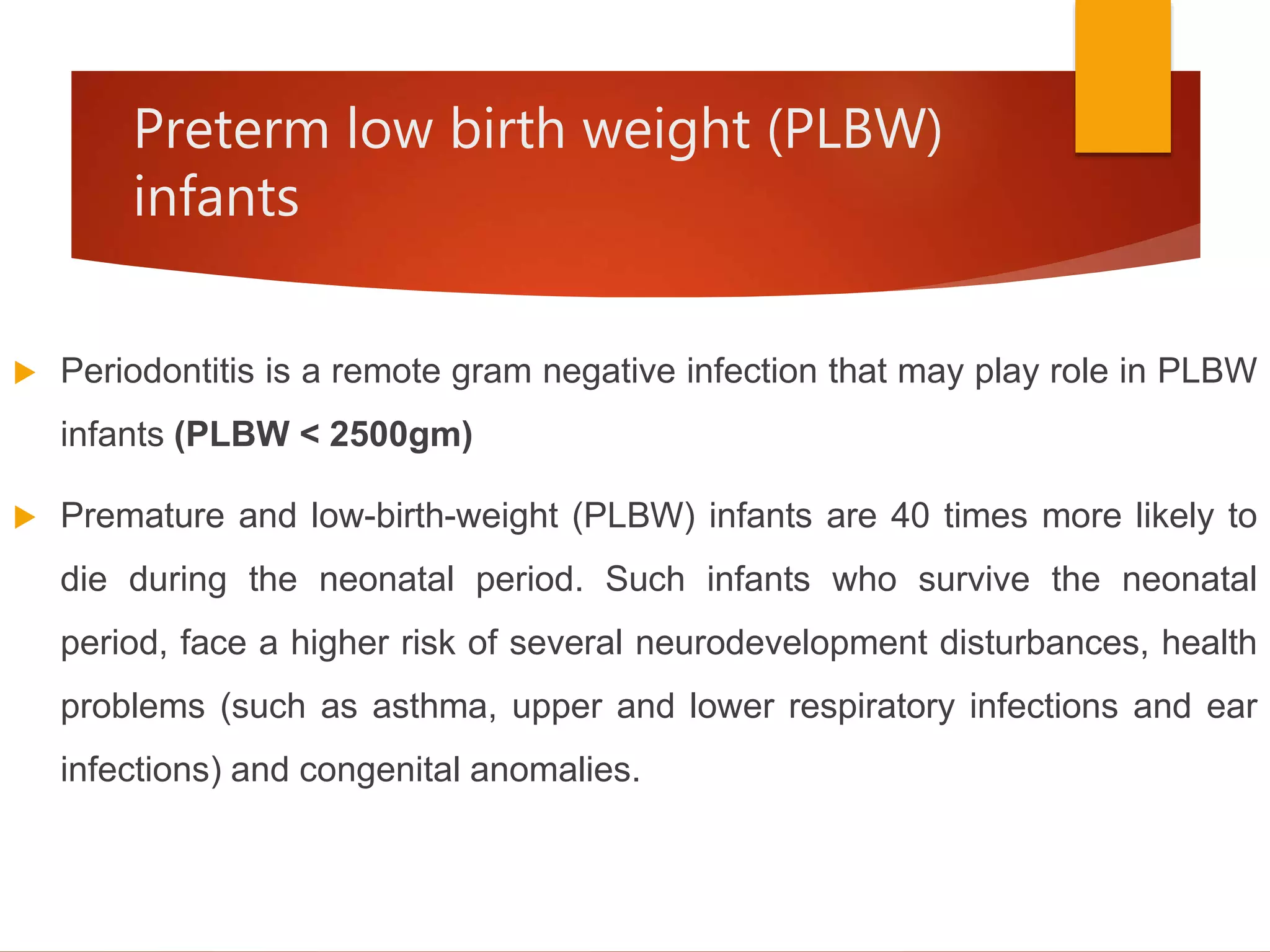 Periodontal disease and pregnancy | PPTX