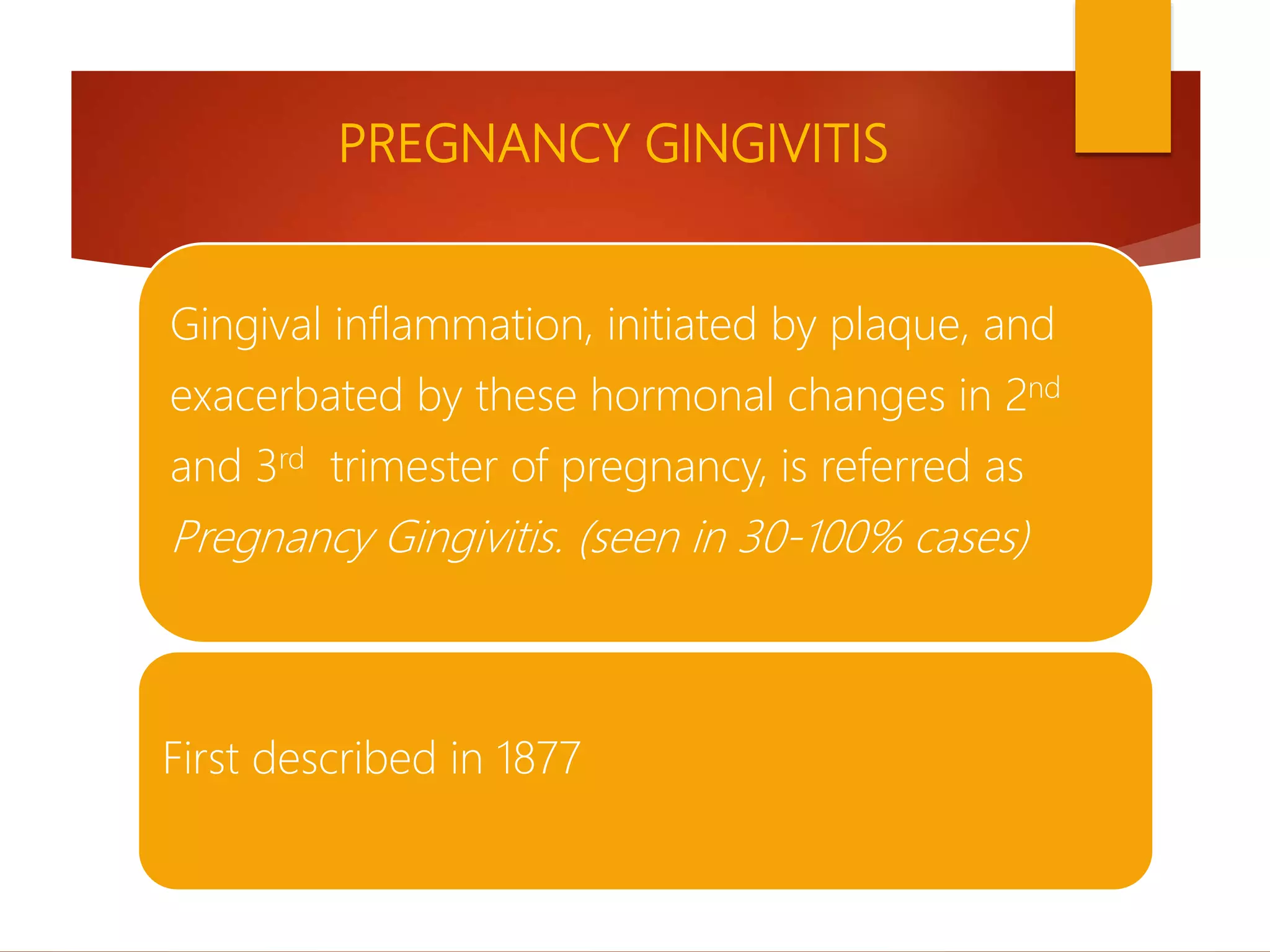 Periodontal disease and pregnancy | PPTX