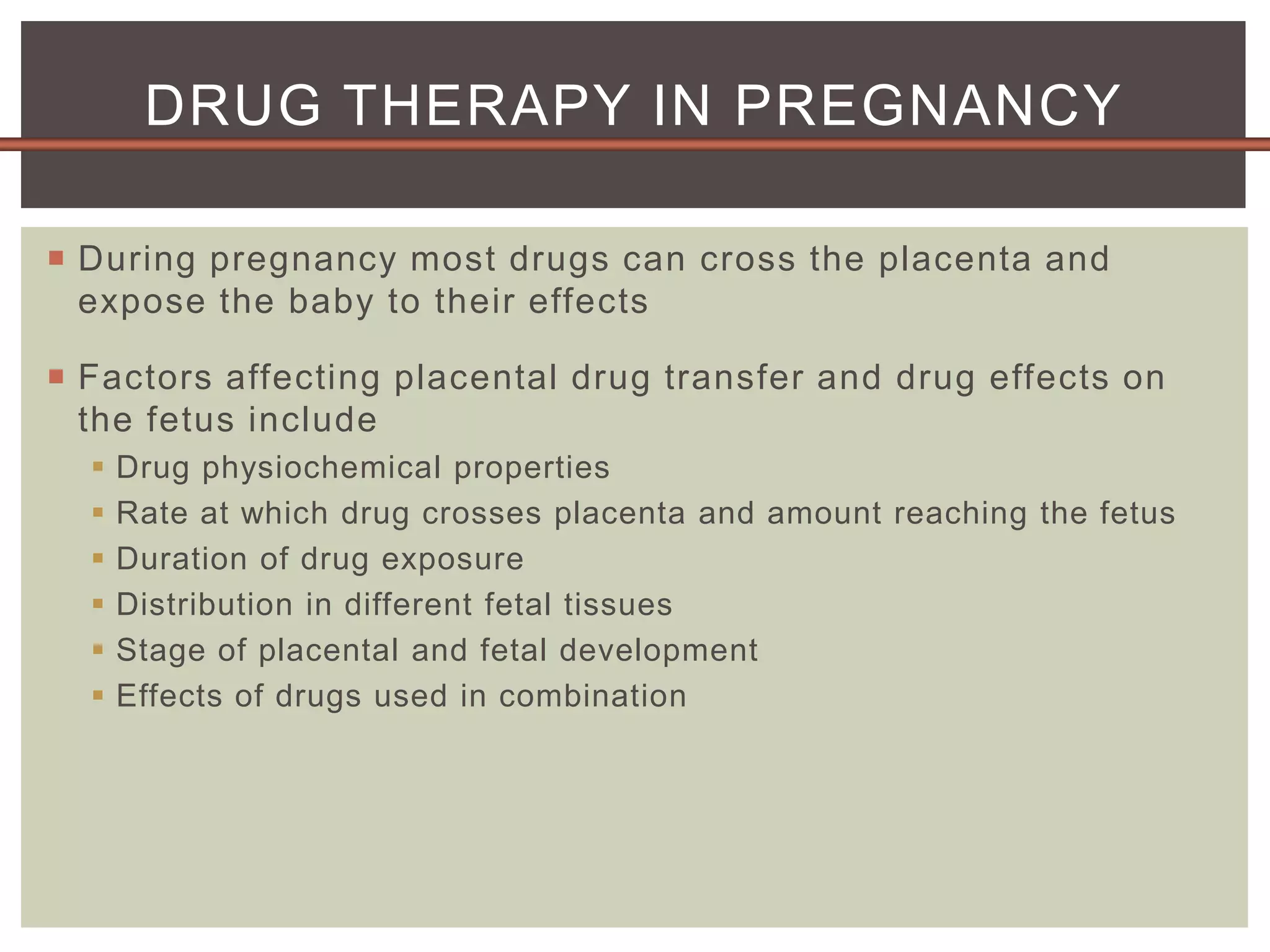 Pregnancy and pharmacology | PPTX