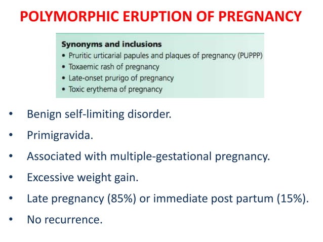 Pregnancy Dermatoses | PPTX
