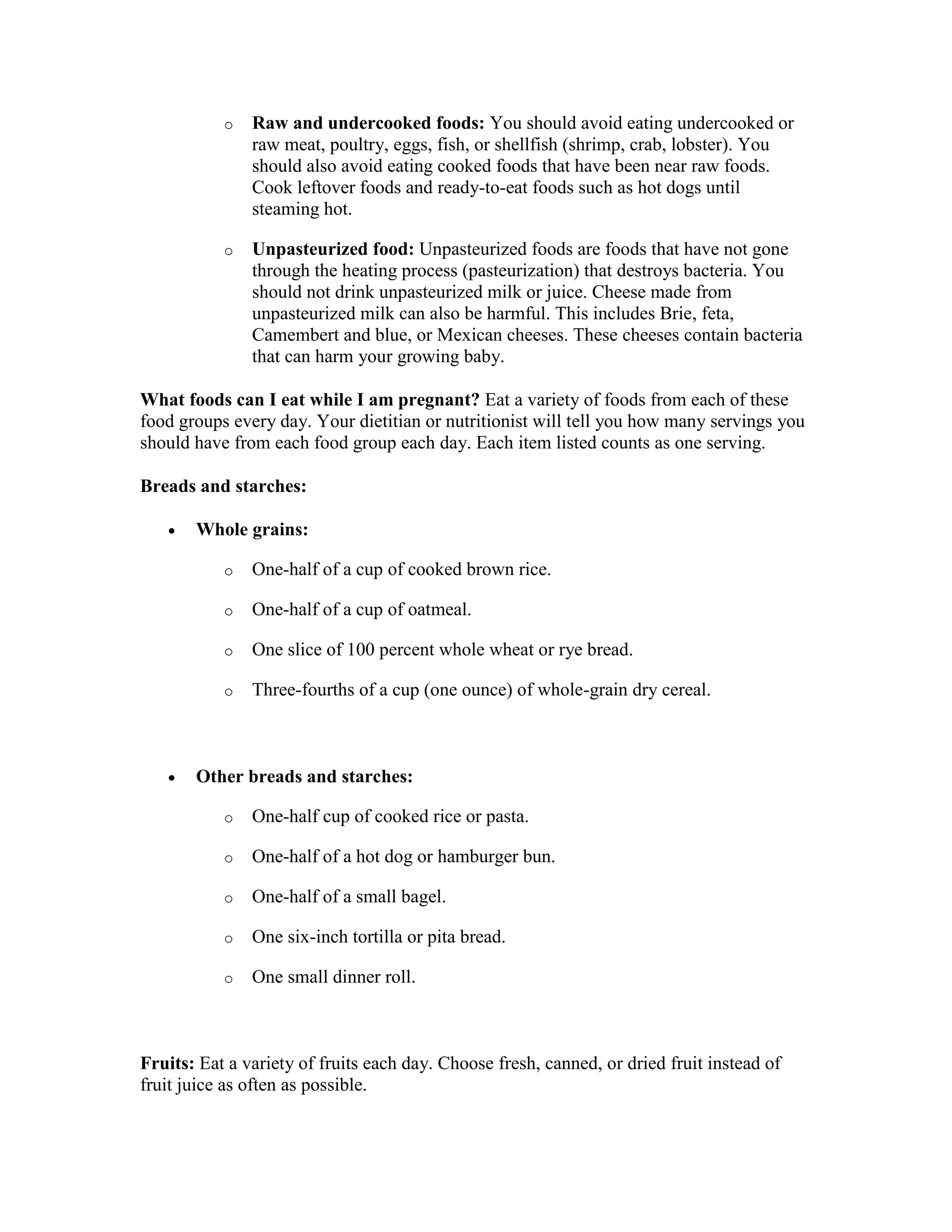 Pregnancy Diet Pdf