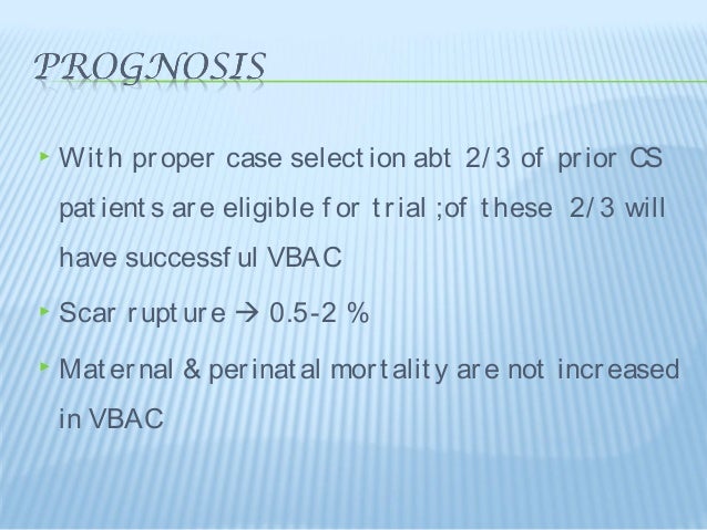Pregnancy following cs