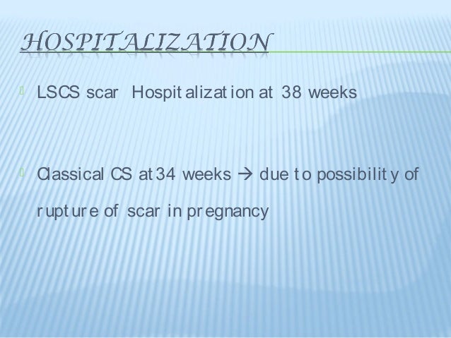 Pregnancy following cs