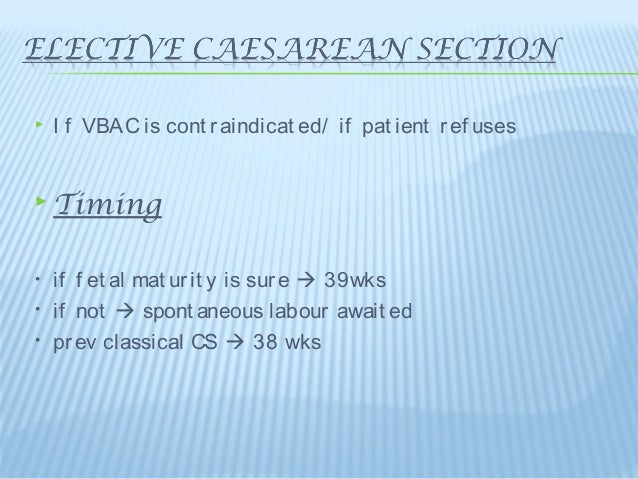 Pregnancy following cs
