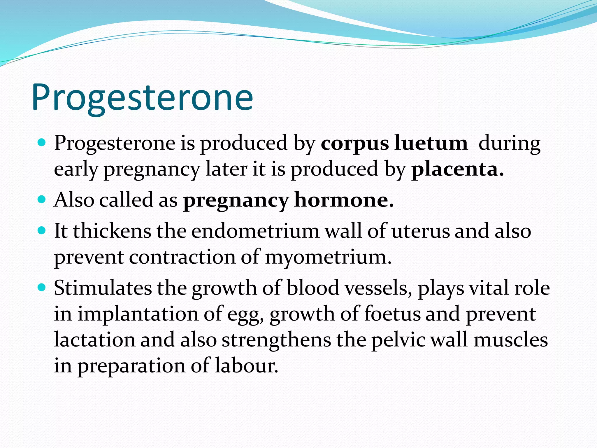 Role of hormones during pregnancy | PPTX