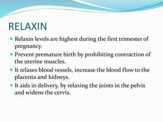 Role of hormones during pregnancy | PPTX