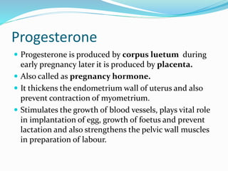 Role of hormones during pregnancy | PPTX