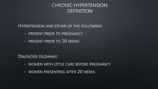 Hypertension in Pregnancy | PPTX