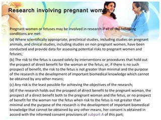 Pregnancy in clinical research | PPT