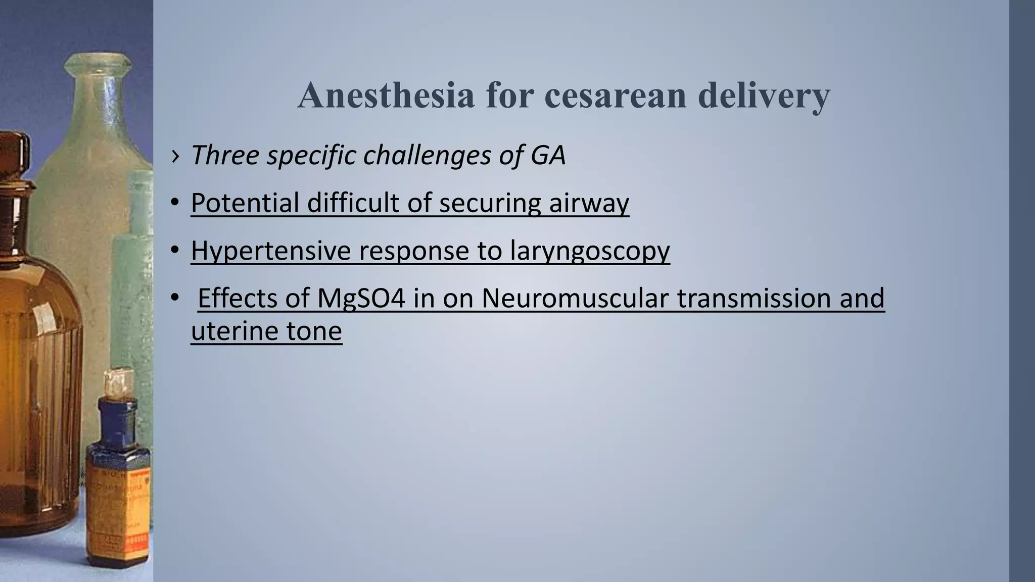 Anesthesia ForPregnancy induced hypertension | PPTX