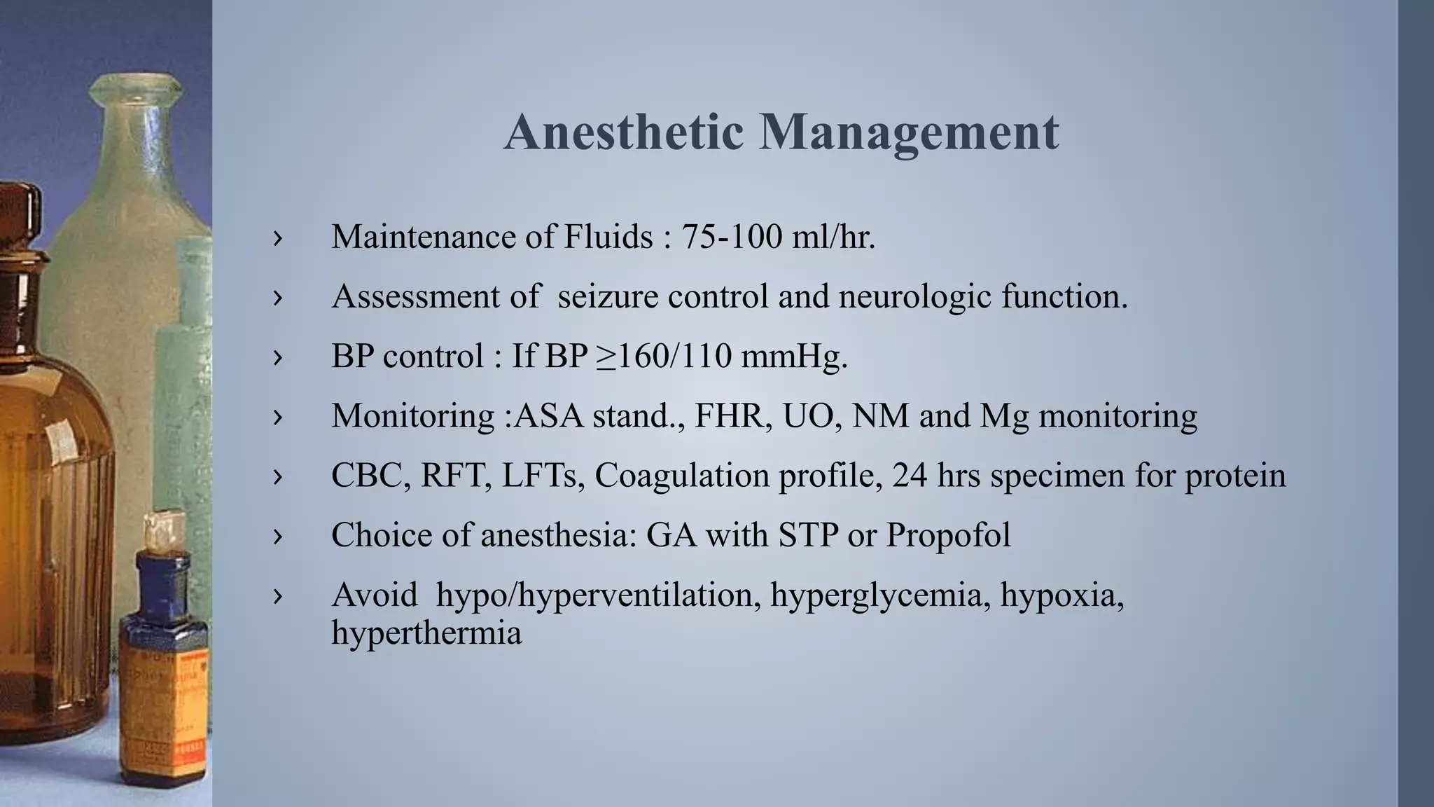 Anesthesia ForPregnancy induced hypertension | PPTX