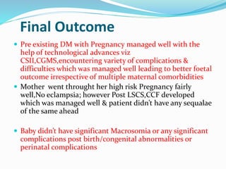 Pregnancy in pre existing Diabetes Mellitus.pptx