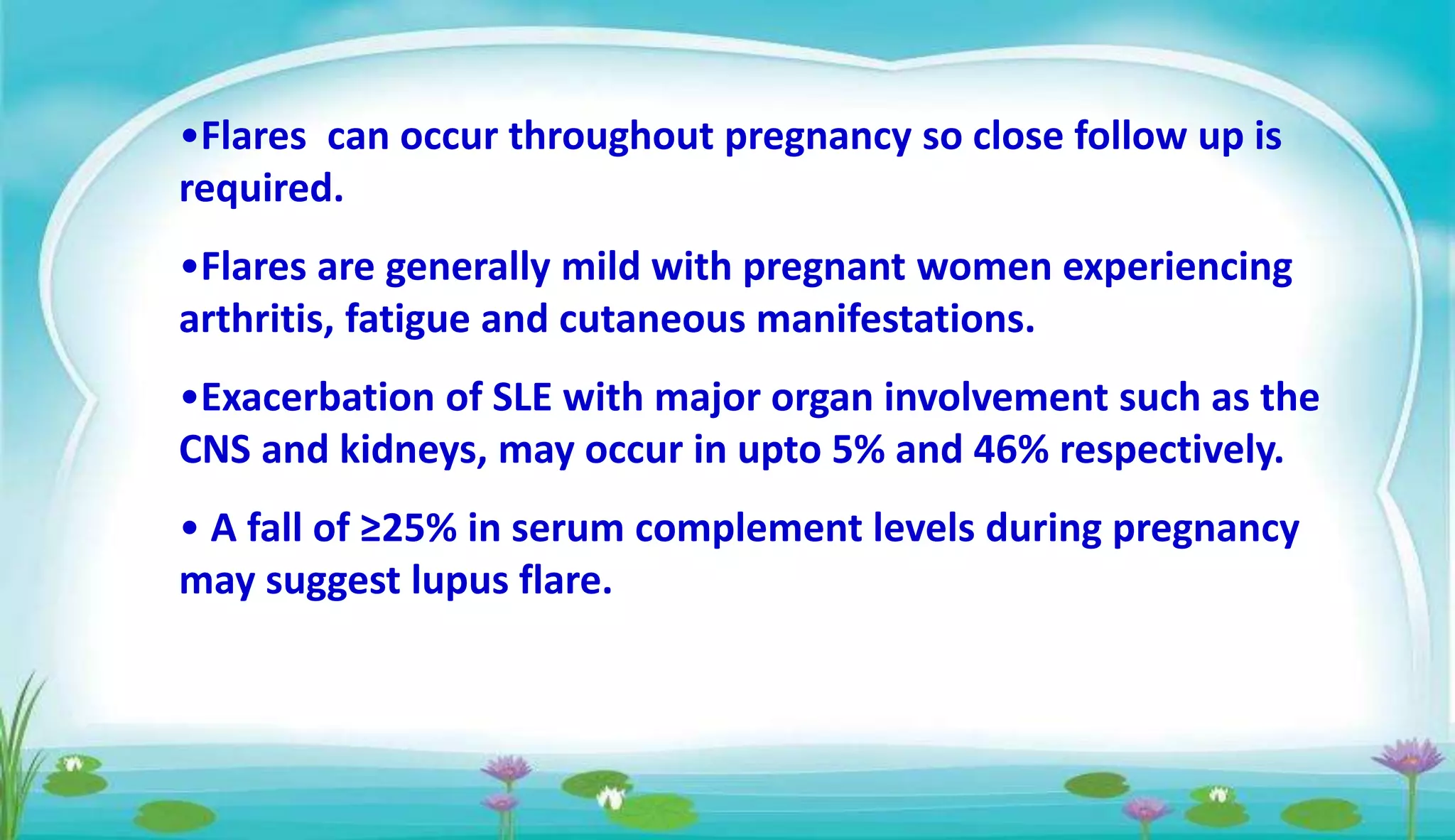Pregnancy in sle | PPT