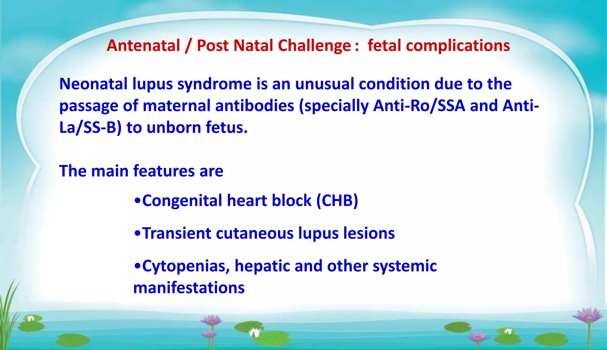 Pregnancy in sle | PPT