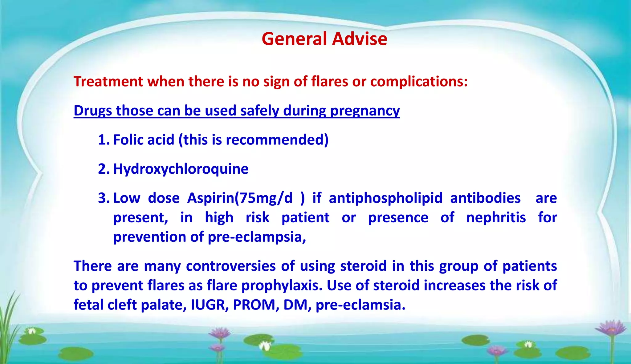 Pregnancy in sle | PPT Pregnancy in sle | PPT