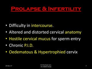 PREGNANCY IN UTERINE PROLAPSE BY DR SHASHWAT JANI | PPT