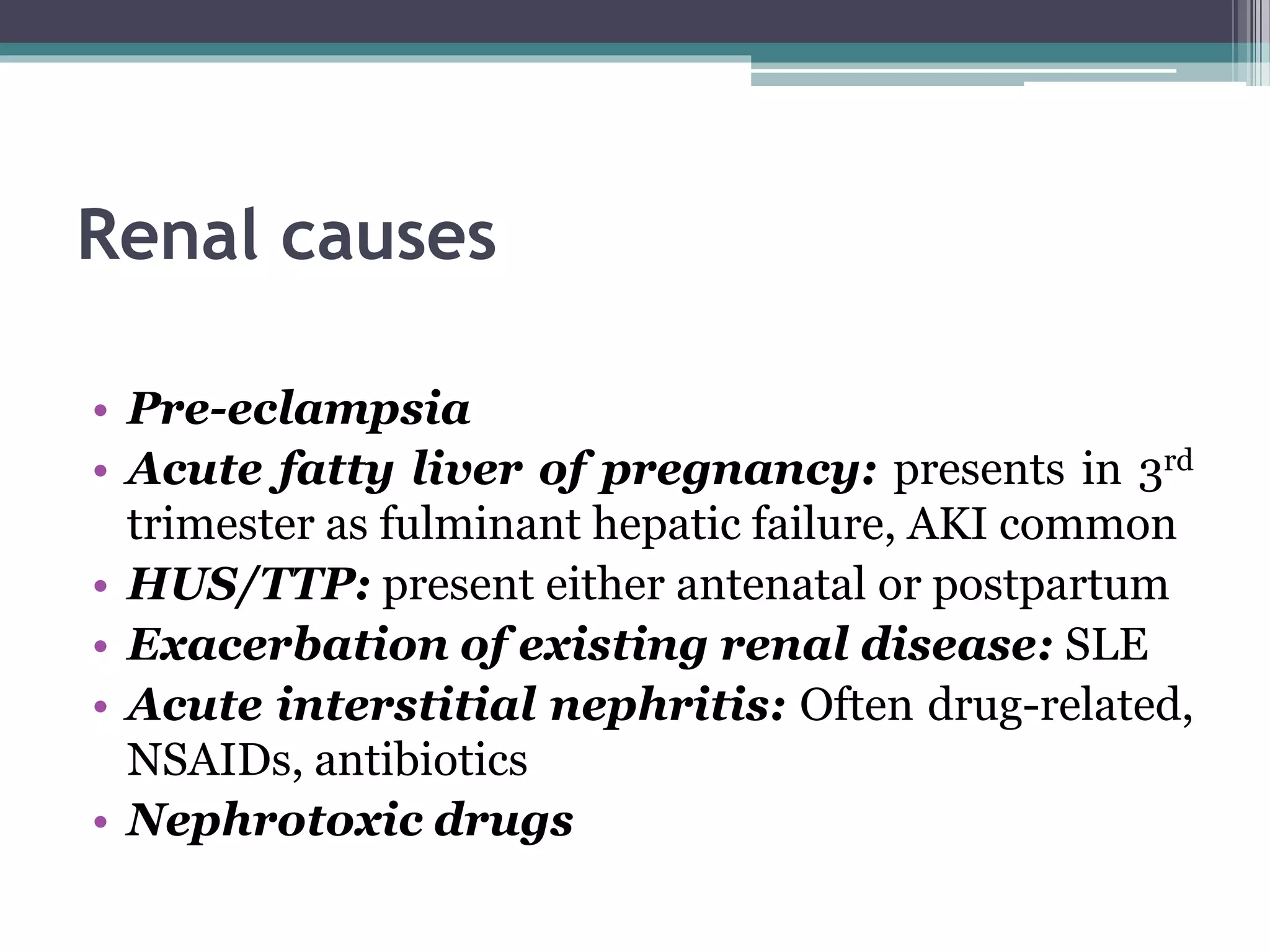 Pregnancy Physiology and Acute Kidney Injury | PPTX