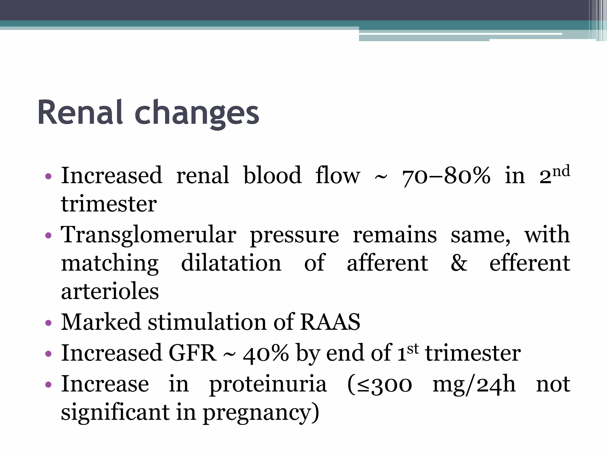 Pregnancy Physiology and Acute Kidney Injury | PPTX