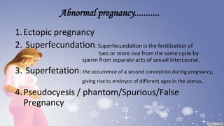 Pregnancy lec | PPTX