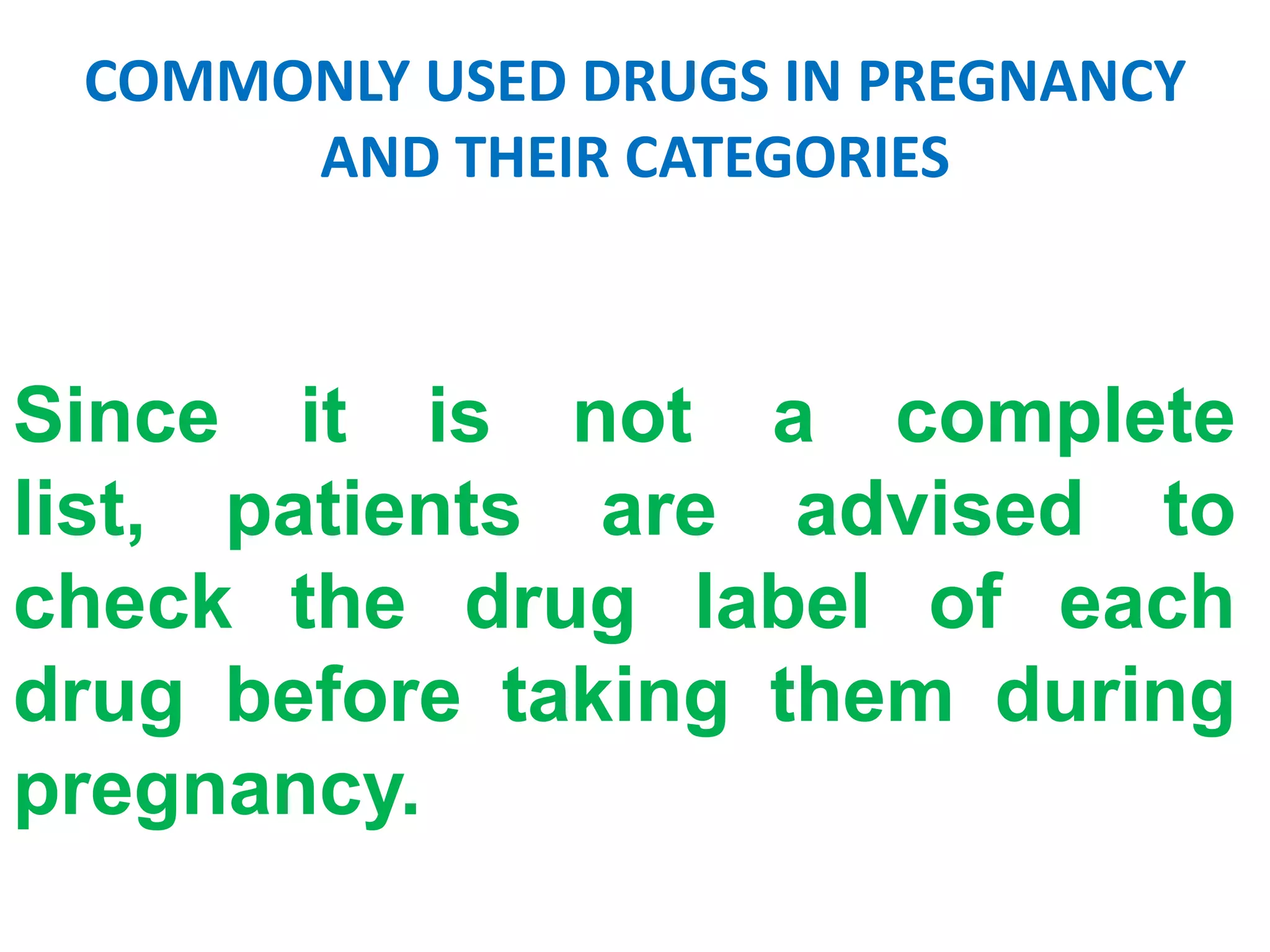 Medication during pregnancy | PPTX