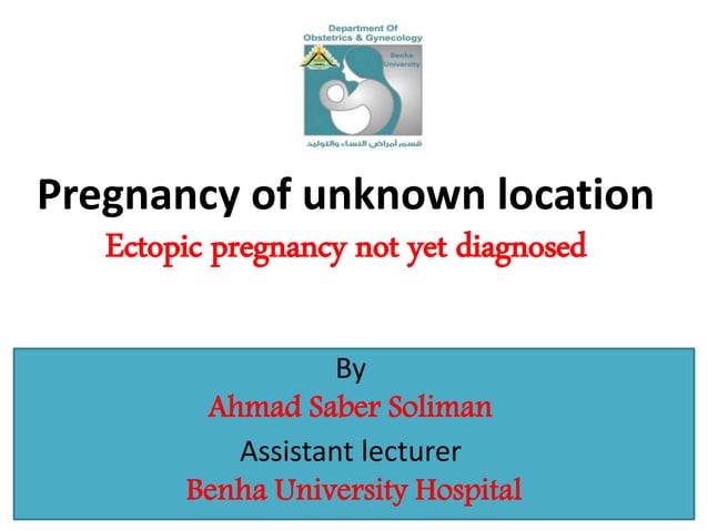 Pregnancy of unknown location | PPTX