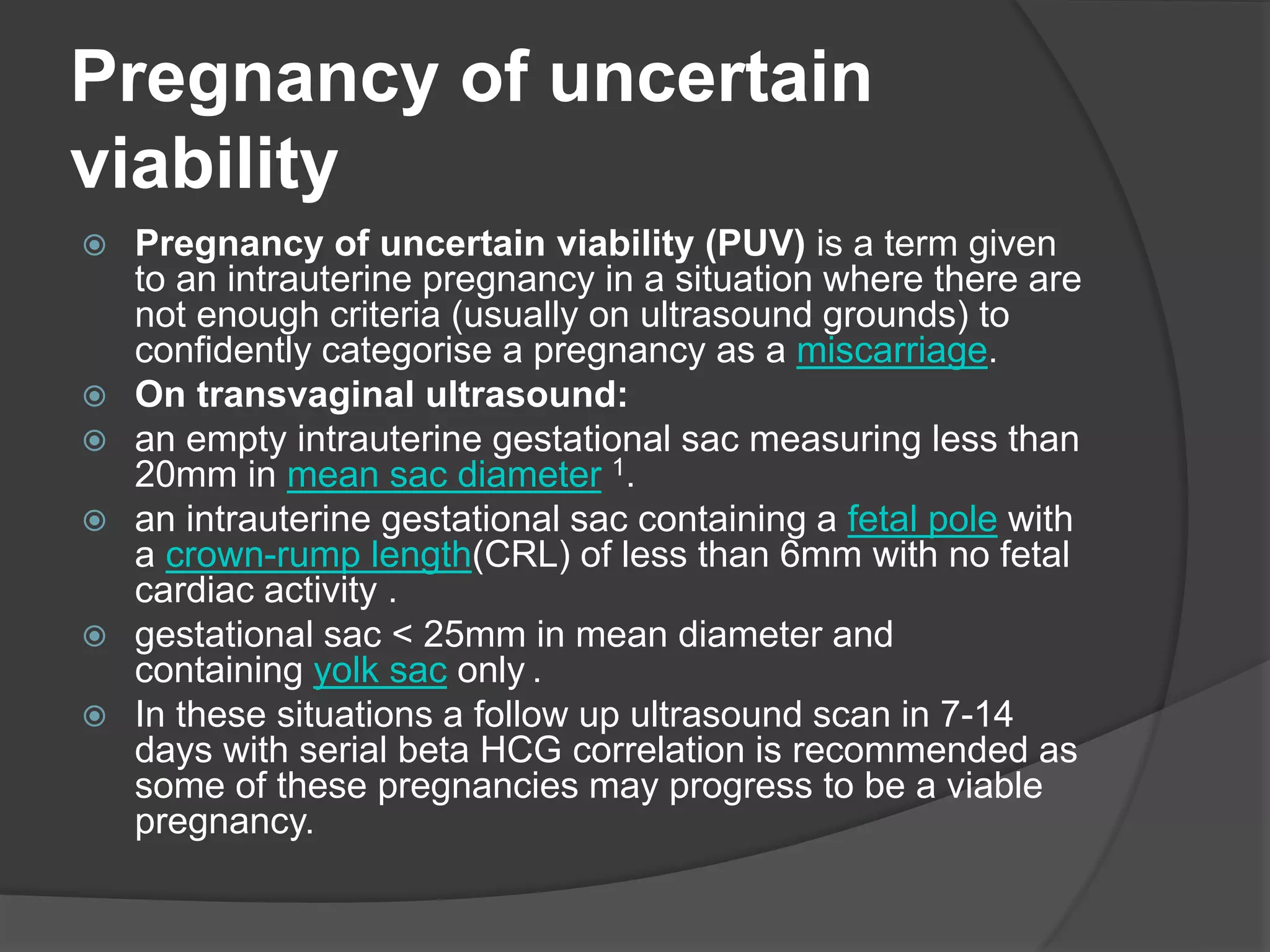 Pregnancy of unkown location | PPTX