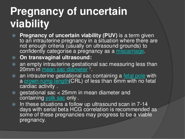 Pregnancy Of Unknown Location Solving The Dilemmas Of Pul Pregnancy