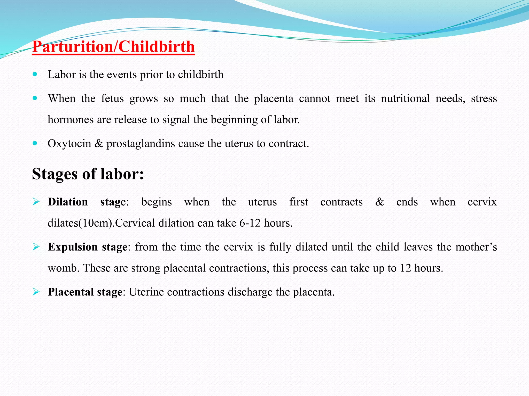 Pregnancy &parturition PART 9 | PPTX