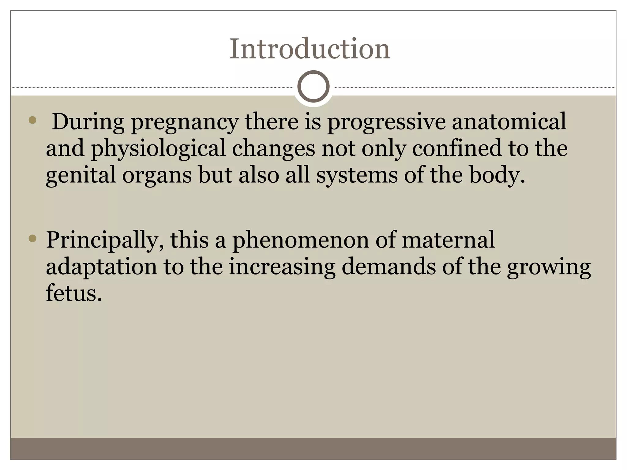 Physiology of Pregnancy for Undergraduates | PPT