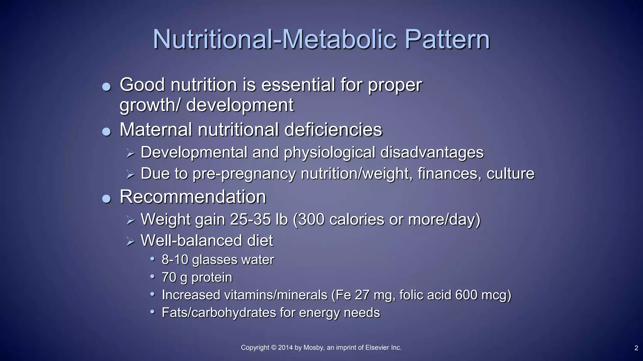 Pregnancy- Gordon's Functional Health Patterns | PPTX