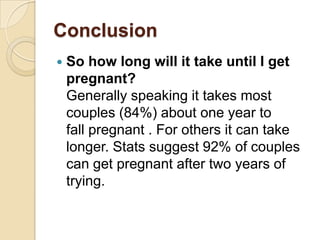 Pregnancy Tips: Trying to Conceive or Trying to get Pregnant | PPT