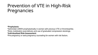 Pregnancy venous thromboembolism basic approach to management | PPT