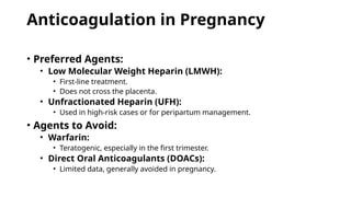 Pregnancy venous thromboembolism basic approach to management | PPTX