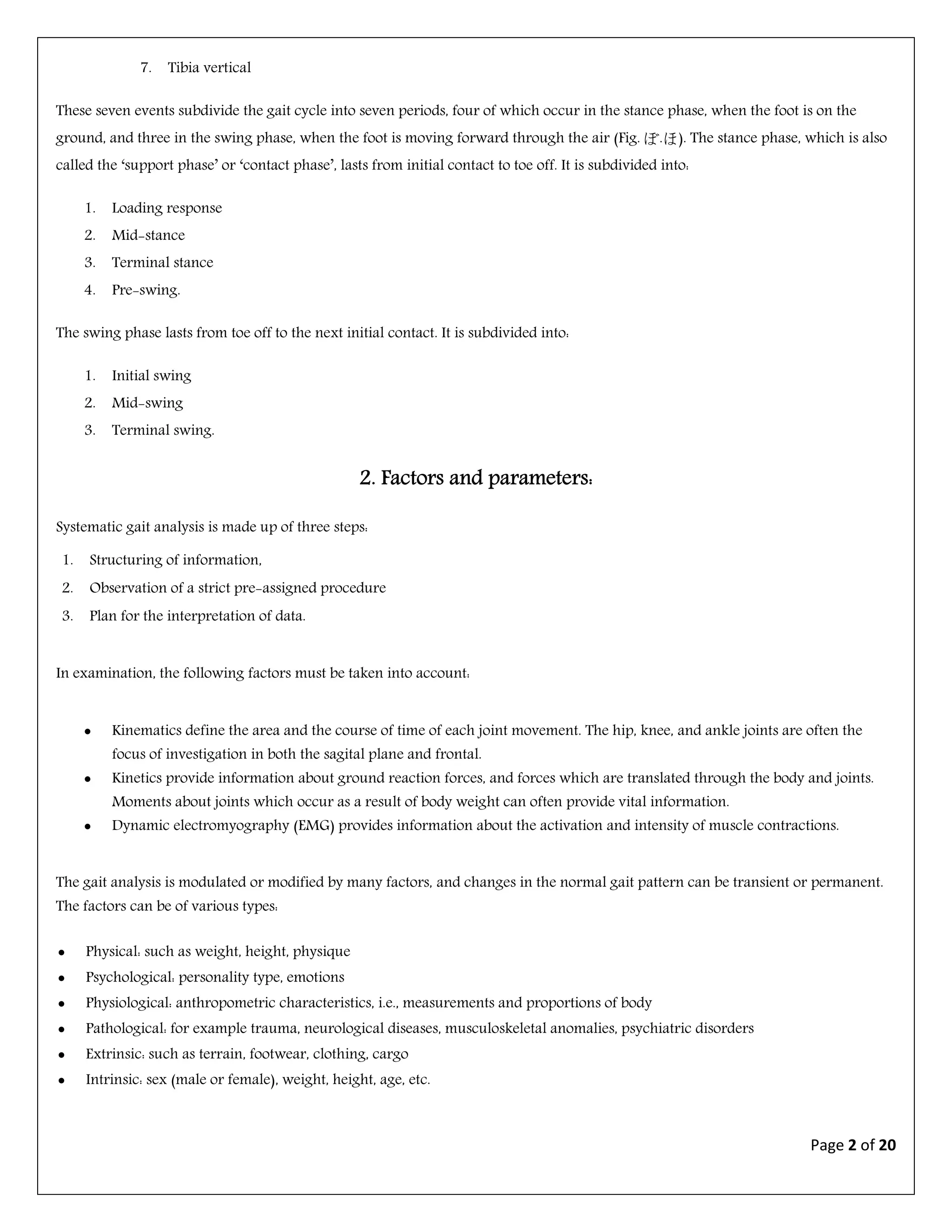 Pregnant lady gait analysis | PDF