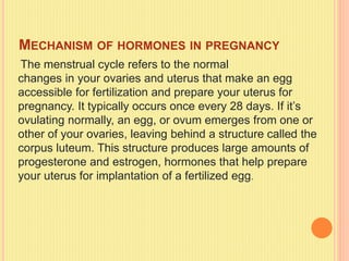 hormonal control of pregnancy | PPTX