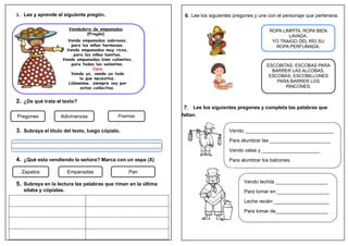 PREGONES.pdf para comunicacion para segundo | PDF