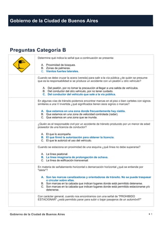 Preguntas categoria b | PDF