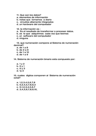 Preguntas con seleccion multiple con multiple respuesta | DOC