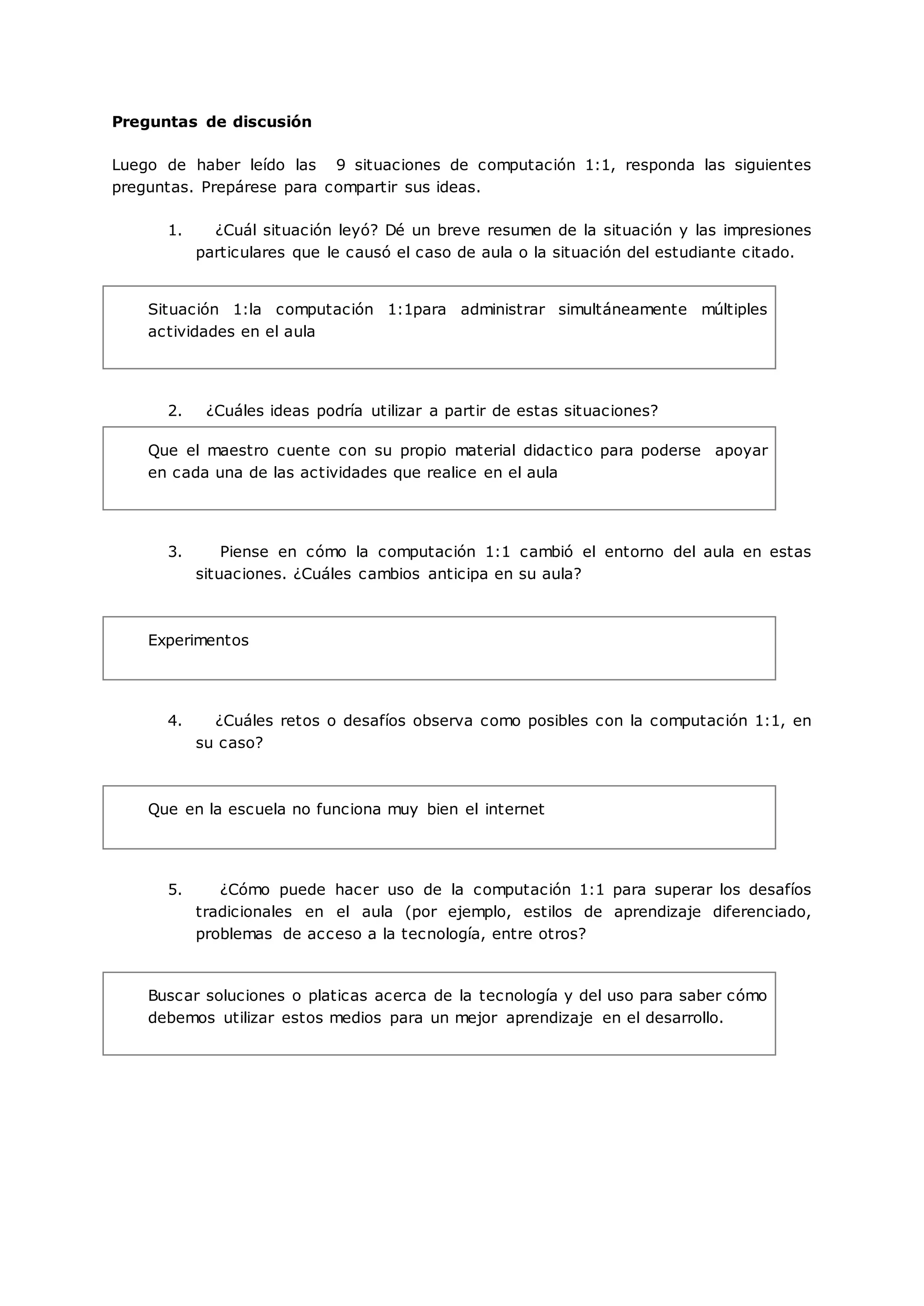 Preguntas de discusión 1.1(1) | PDF