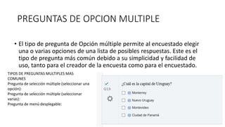 Preguntas de opcion multiple | PPTX